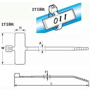 IT18R (ヘラマンタイトン)｜マーキングタイ｜電気材料・消耗材｜電材堂【公式】