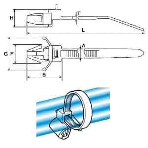 RT50RSF-HS (ヘラマンタイトン)｜プッシュマウントタイ｜電気材料・消耗材｜電材堂【公式】