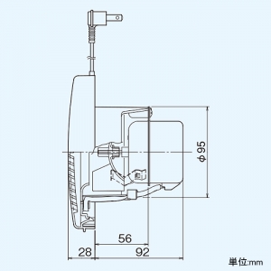 VFP-8ZB (日本キヤリア(東芝))｜東芝製｜換気扇｜電材堂【公式】