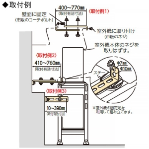 CE-TBG-C (日晴金属)｜クーラーキャッチャー ルームエアコン据付部品｜エアコン部材｜電材堂【公式】