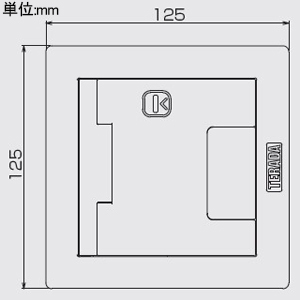 CED70000 (TERADA(寺田電機製作所))｜フリーアクセスフロア用 フロアコンセント｜配線器具｜電材堂【公式】
